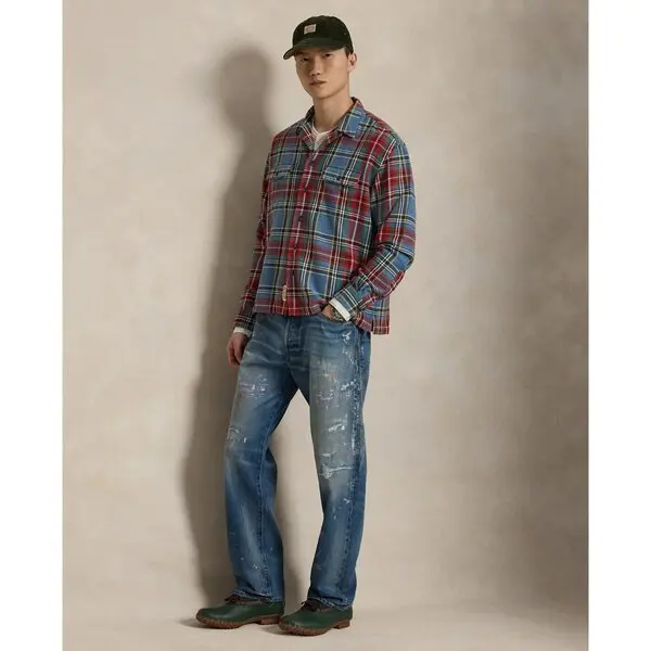 Ralph Lauren Classic Fit Plaid Flannel Camp Shirt