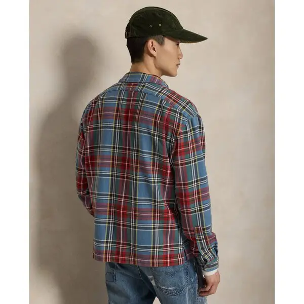 Ralph Lauren Classic Fit Plaid Flannel Camp Shirt