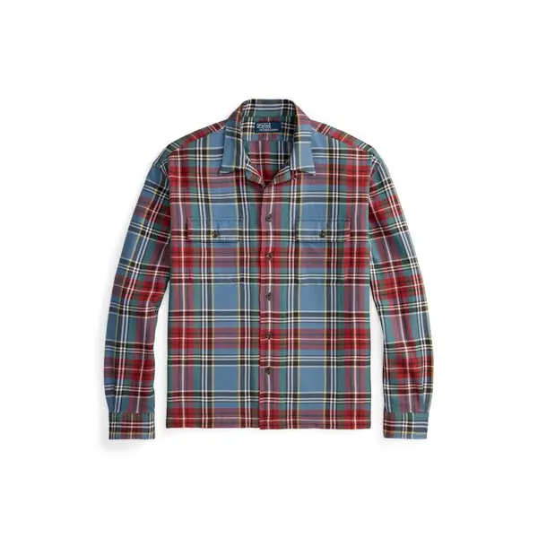 Ralph Lauren Classic Fit Plaid Flannel Camp Shirt