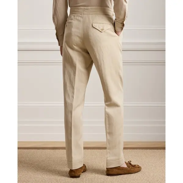 Ralph Lauren Hand-tailored Cotton-linen Trouser