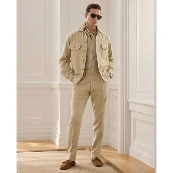 Ralph Lauren Hand-tailored Cotton-linen Trouser