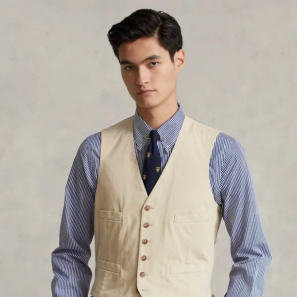 Ralph Lauren Garment-dyed Stretch Chino Vest