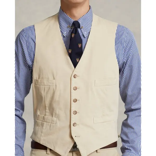 Ralph Lauren Garment-dyed Stretch Chino Vest