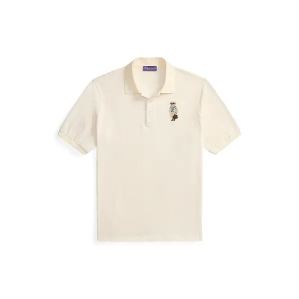Ralph Lauren Polo Bear Cotton-cashmere Polo Shirt - Classic Cream