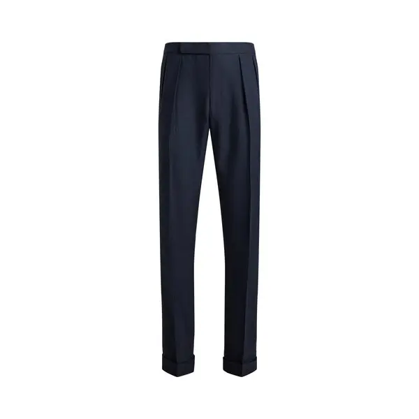 Ralph Lauren Gregory Hand-tailored Plaid Trouser