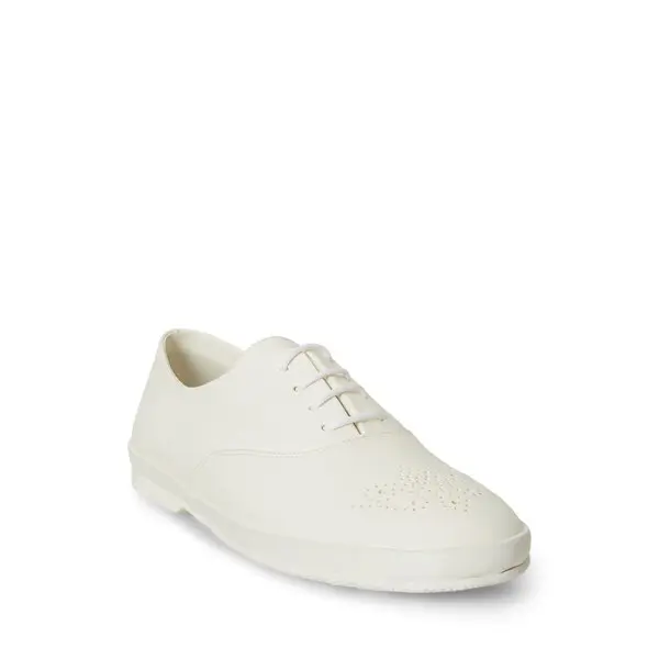 Ralph Lauren Perforated Leather Low-top Sneaker