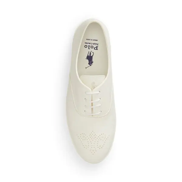 Ralph Lauren Perforated Leather Low-top Sneaker