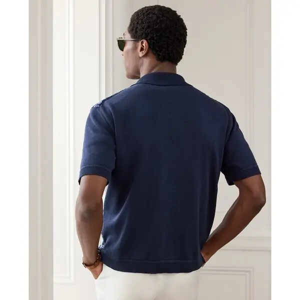 Ralph Lauren Silk-cotton Short-sleeve Cardigan