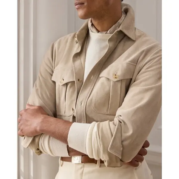 Ralph Lauren Suede Overshirt