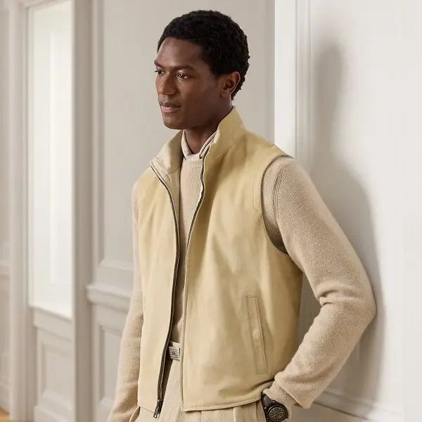 Ralph Lauren Jamison Reversible Suede Vest