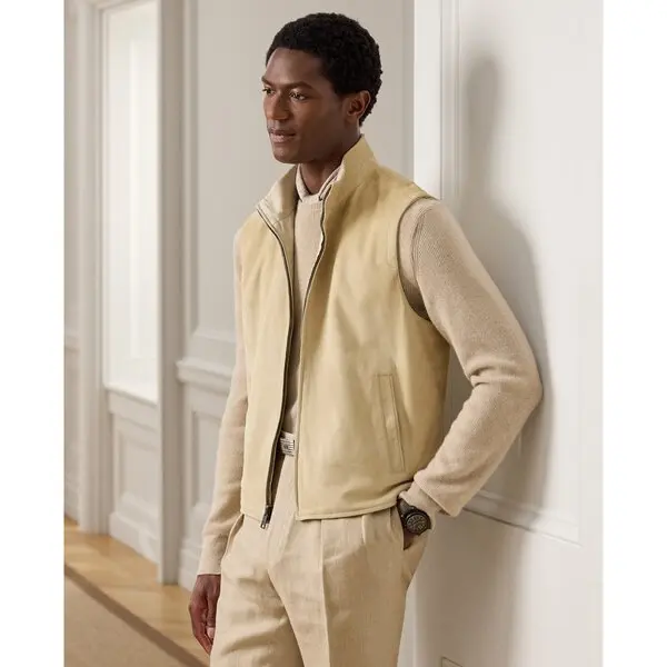 Ralph Lauren Jamison Reversible Suede Vest