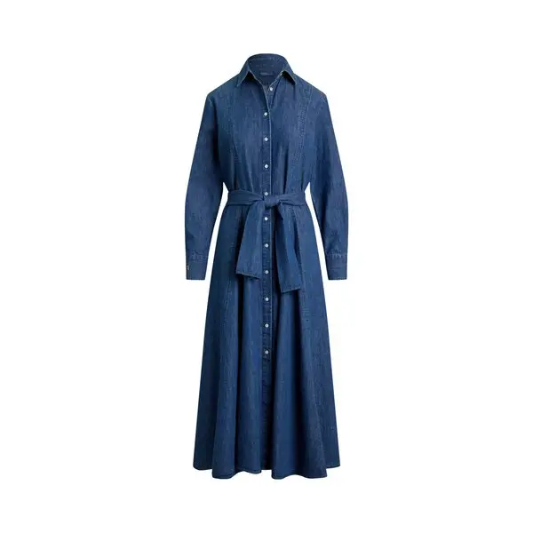 Ralph Lauren Chambray Tie-waist Shirtdress