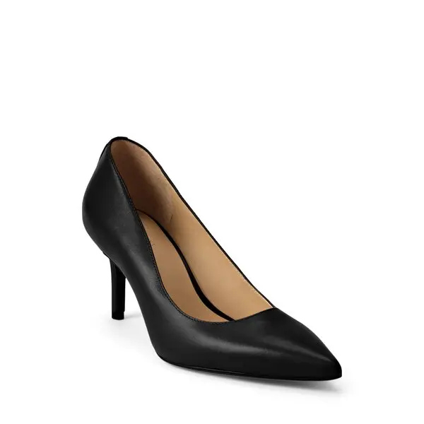 Ralph Lauren Lanette Leather Pump - Black