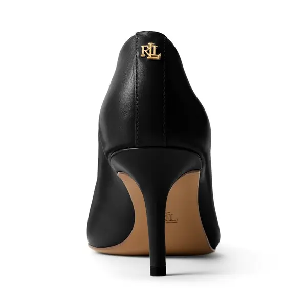 Ralph Lauren Lanette Leather Pump - Black