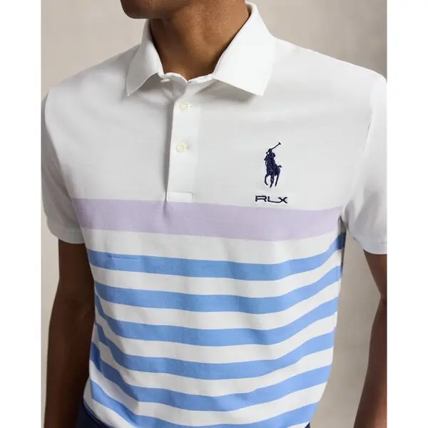 Ralph Lauren Tailored Fit Performance Polo Shirt - Lovely Lilac Multi