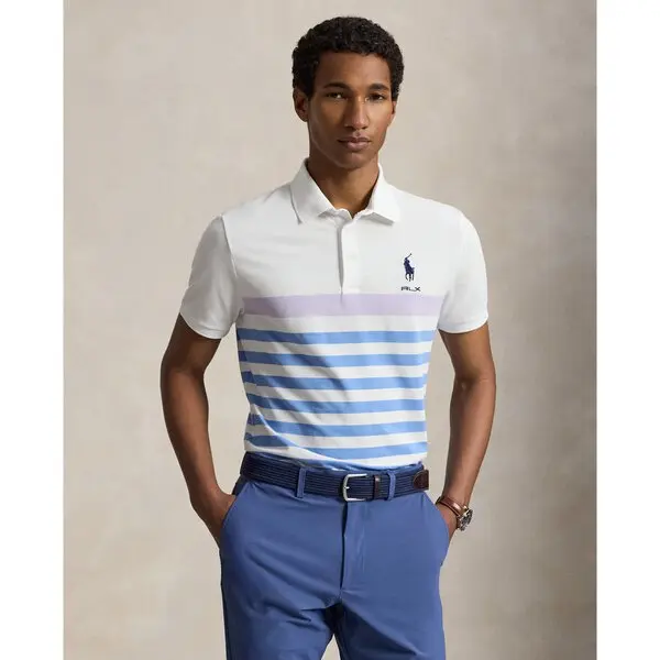 Ralph Lauren Tailored Fit Performance Polo Shirt - Lovely Lilac Multi