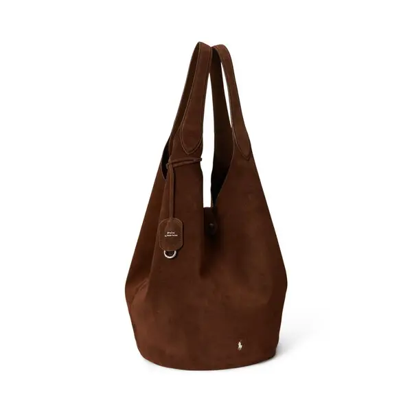 Ralph Lauren Polo Play Suede Large Tote
