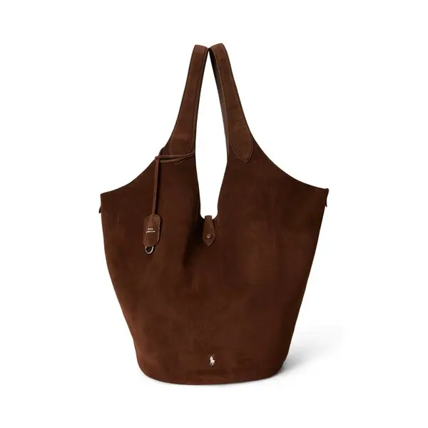Ralph Lauren Polo Play Suede Large Tote