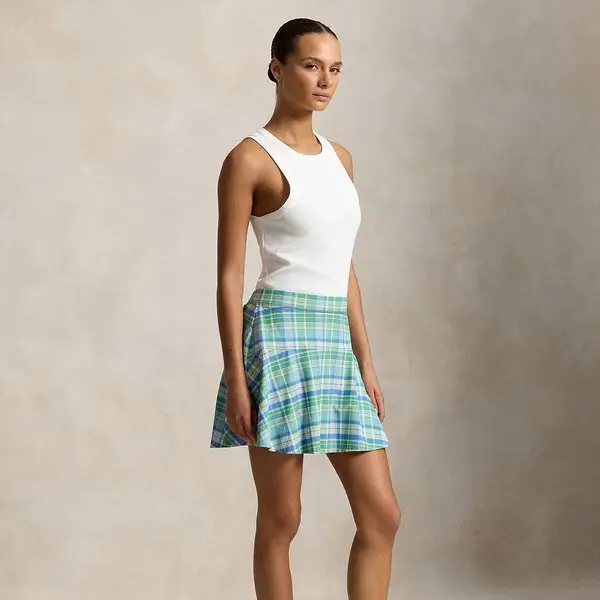 Ralph Lauren Plaid Paneled Skort