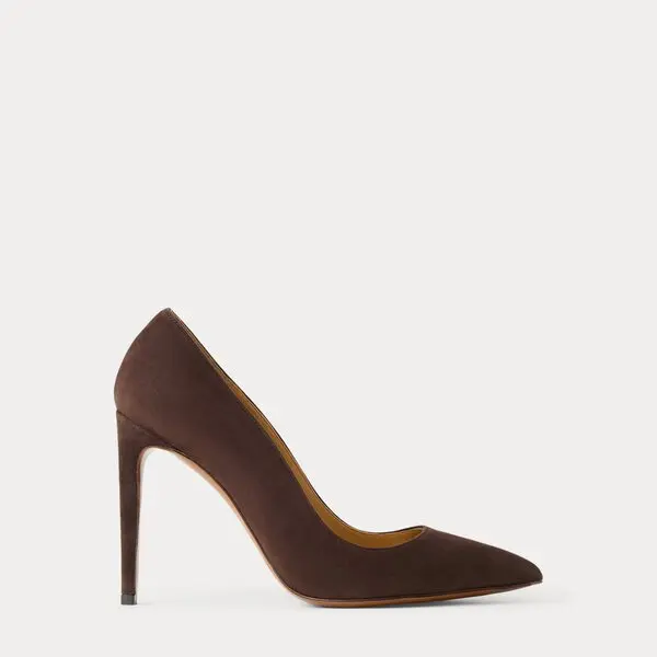 Ralph Lauren Celia 100 Mm Goat-suede Pump