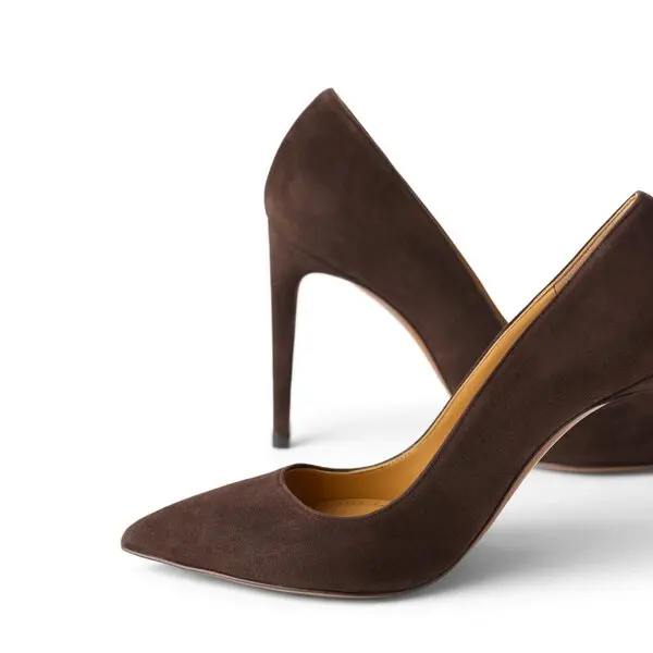 Ralph Lauren Celia 100 Mm Goat-suede Pump