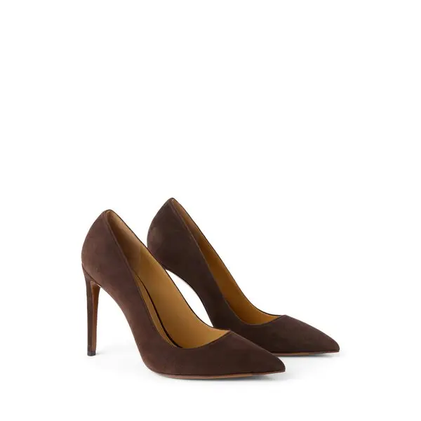 Ralph Lauren Celia 100 Mm Goat-suede Pump