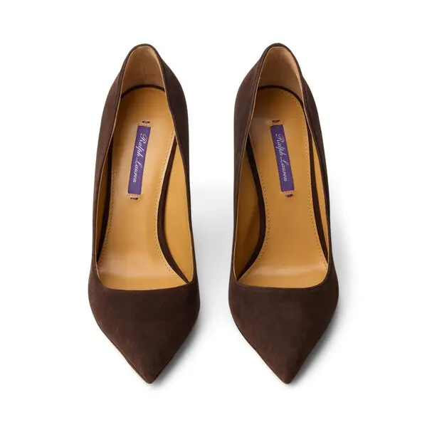 Ralph Lauren Celia 100 Mm Goat-suede Pump