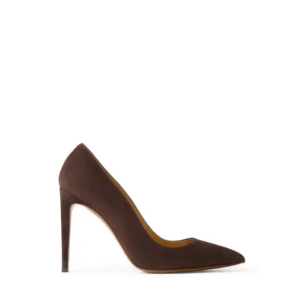 Ralph Lauren Celia 100 Mm Goat-suede Pump