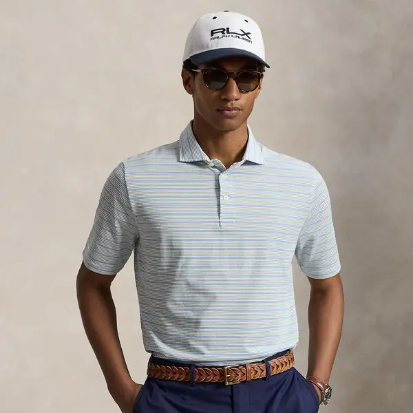 Ralph Lauren Classic Fit Performance Polo Shirt - Light Green Multi
