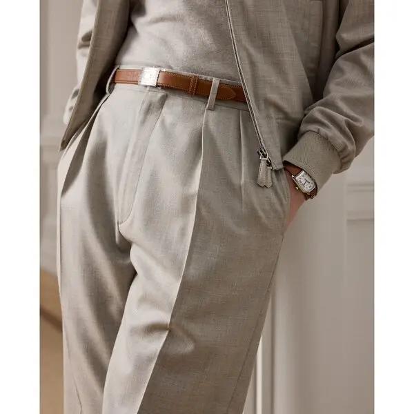 Ralph Lauren Gregory Hand-tailored Wool Trouser