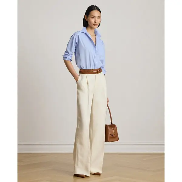 Ralph Lauren Striped Cotton Broadcloth Shirt