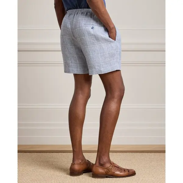 Ralph Lauren Hand-tailored Windowpane Linen Short