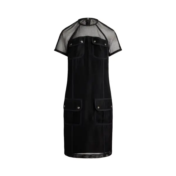 Ralph Lauren Mesh Short-sleeve Shift Dress