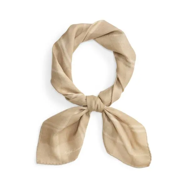 Ralph Lauren Plaid Cashmere-silk Neckerchief
