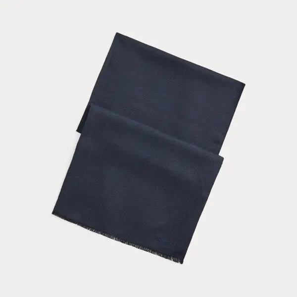 Ralph Lauren Glen Plaid Linen-silk Scarf