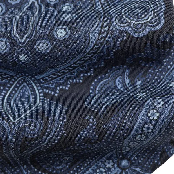 Ralph Lauren Paisley Silk Twill Neck Tie - Navy
