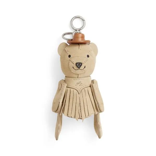 Ralph Lauren Western Polo Bear Leather Bag Charm