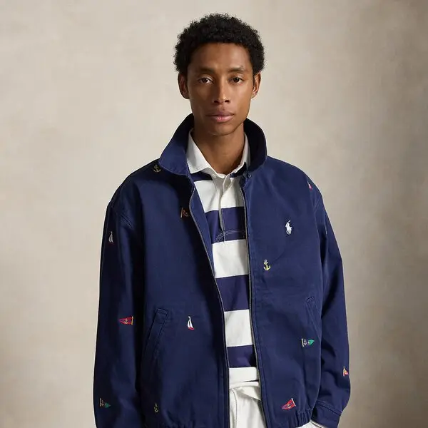 Ralph Lauren The Nautical-embroidered Big Jacket - Navy