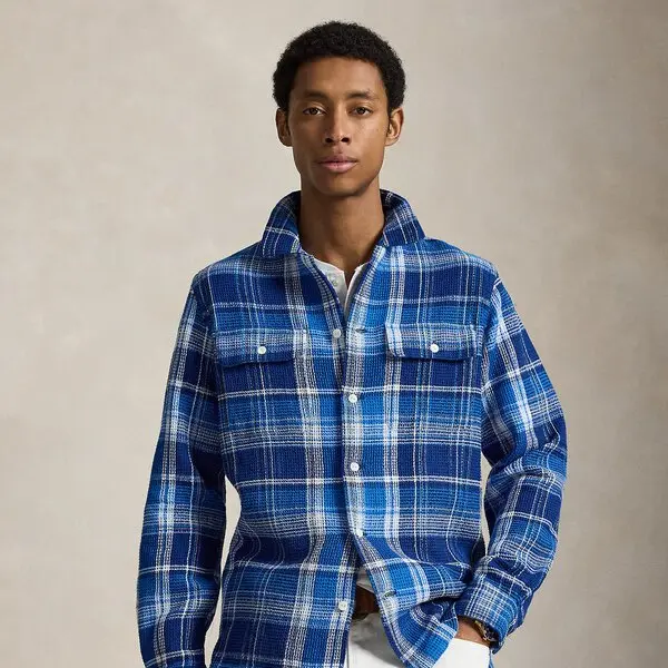 Ralph Lauren Classic Fit Plaid Textured Shirt