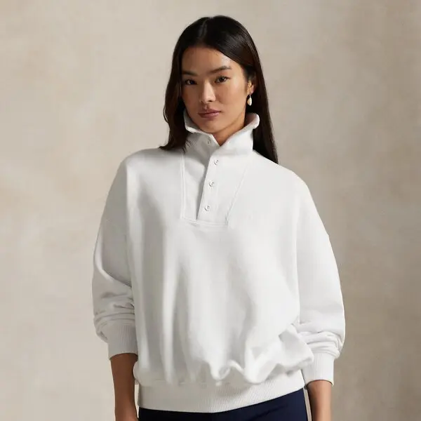 Ralph Lauren Ribbed-trim Mockneck Pullover