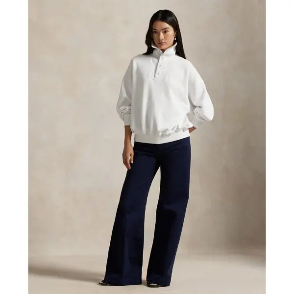 Ralph Lauren Ribbed-trim Mockneck Pullover