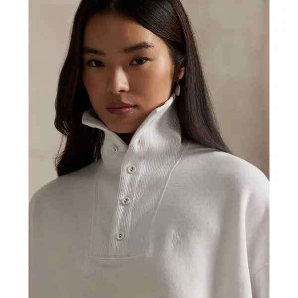 Ralph Lauren Ribbed-trim Mockneck Pullover