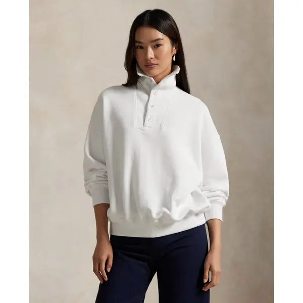 Ralph Lauren Ribbed-trim Mockneck Pullover