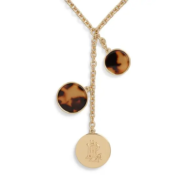 Ralph Lauren Plated Tortoiseshell Y-necklace