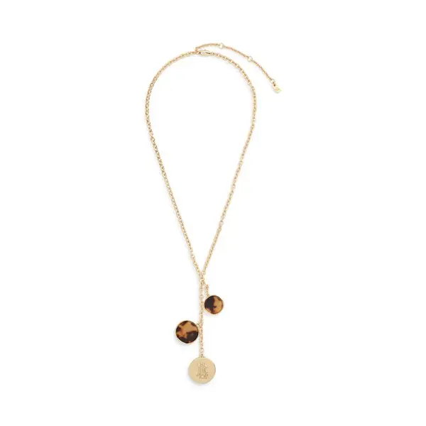 Ralph Lauren Plated Tortoiseshell Y-necklace