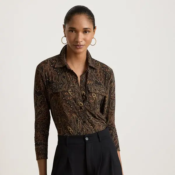 Ralph Lauren Paisley Stretch Jersey Shirt