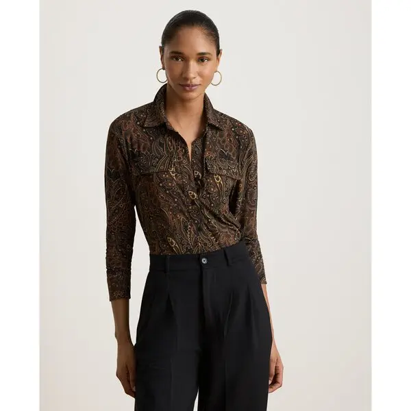 Ralph Lauren Paisley Stretch Jersey Shirt