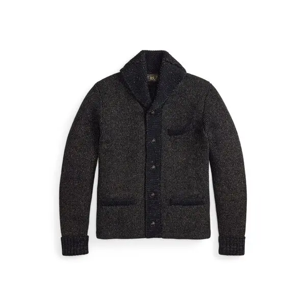 Ralph Lauren Jacquard-knit Shawl-collar Cardigan