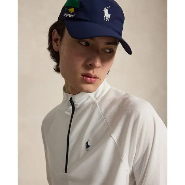 Ralph Lauren Us Open Paneled Stretch Jersey Pullover