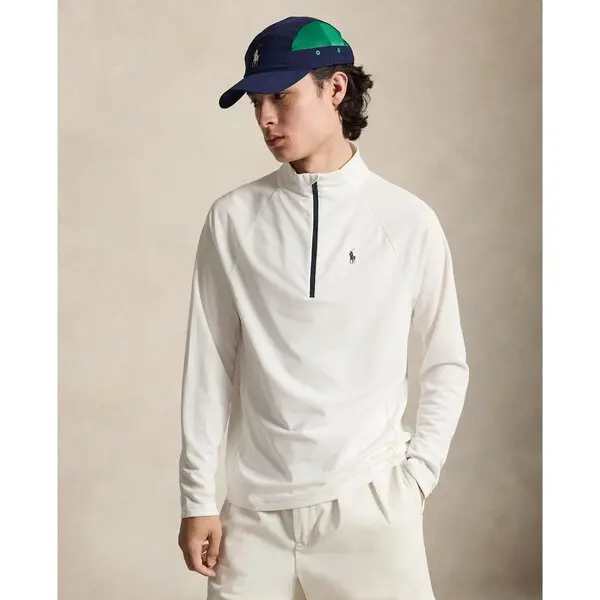Ralph Lauren Us Open Paneled Stretch Jersey Pullover
